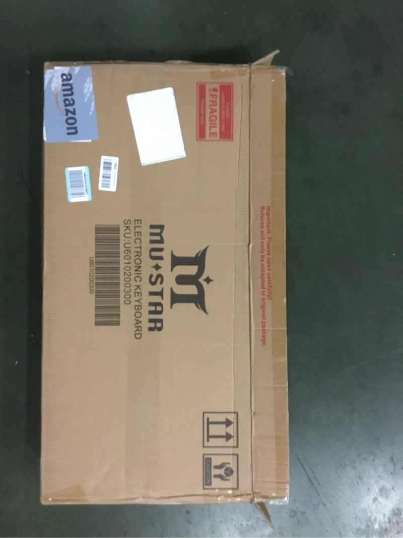 MUSTAR 61 Key Piano Keyboard, Electric Keyboard Piano with Stand, Full ...